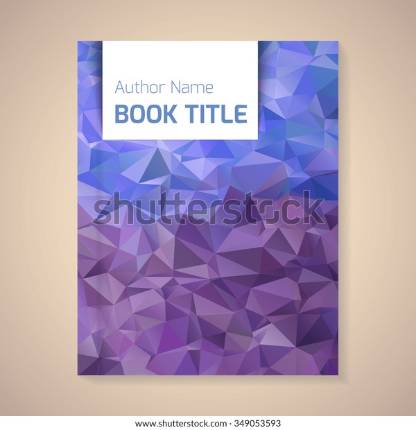 Polygonal Vector Design Template Layout Book Stock Vector (Royalty Free ...