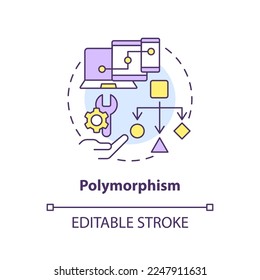 Polymorphism Concept Icon Objectoriented Programming Principle Stock Vector (Royalty Free ...