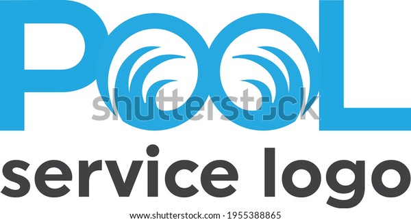Pool Service Logo Design Vector Stock Vector (Royalty Free) 1955388865 ...