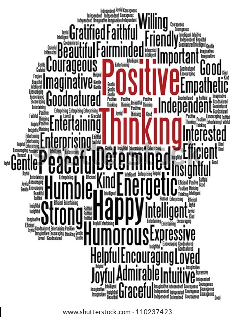 Positive Thinking Concept Vector Stock Vector (Royalty Free) 110237423 ...