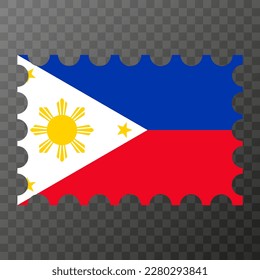 Postage Stamp Philippines Flag Vector Illustration Stock Vector ...