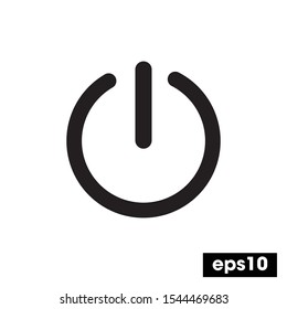 Power Button Icon Simple Power Button Stock Vector (Royalty Free ...