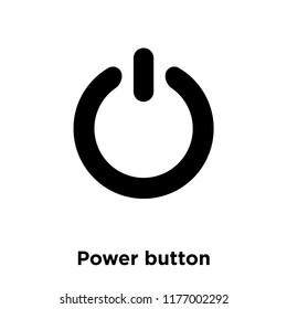 Power Button Icon Vector Isolated On Stock Vector (Royalty Free ...