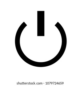 Vector Power Button Outline Icon Design Stock Vector (Royalty Free ...