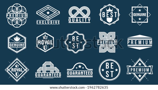 Premium Best Quality Vector Emblems Set Stock Vector (Royalty Free ...