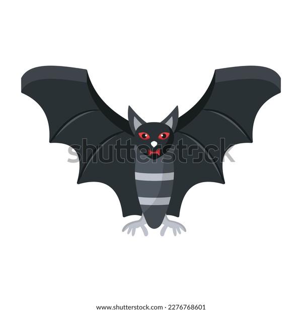 Premium Flat Style Vampire Bat Icon Stock Vector (Royalty Free ...