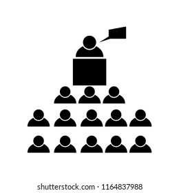 Presentation Icon Logo Template Stock Vector (Royalty Free) 1164837988 ...