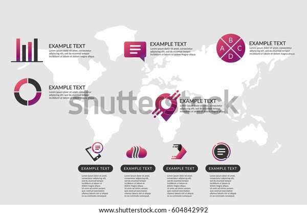 Presentation Template World Map Stock Vector (Royalty Free) 604842992 ...