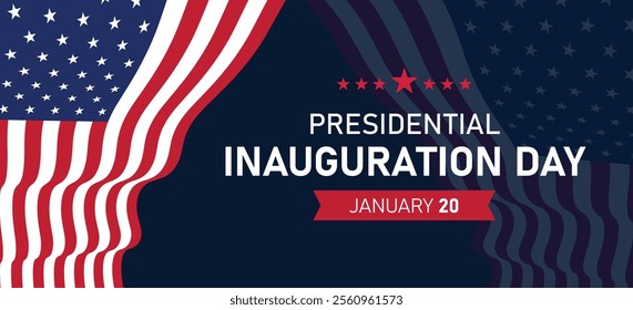 Presidential Inauguration Day Poster Powerful Visual Stock Vector ...