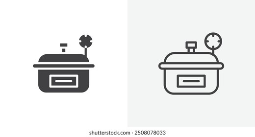 834 Pressure cooker logo 图片、库存照片、3D 物体和矢量图 | Shutterstock