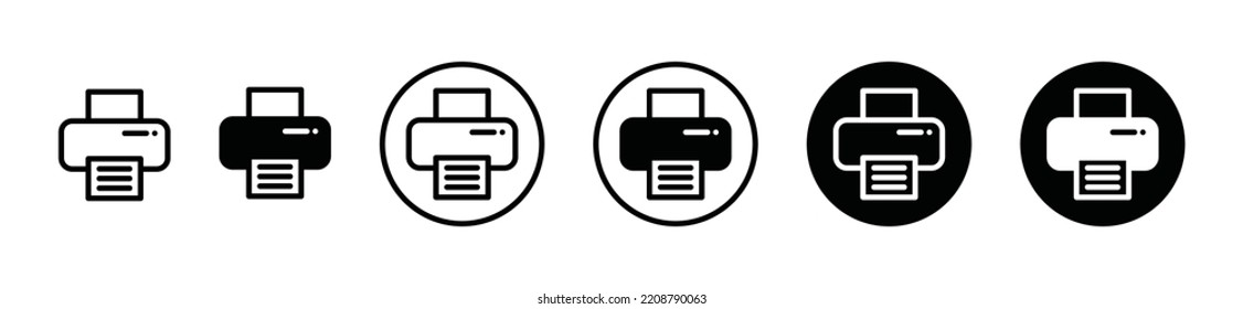 4,207 Icon Printer Round Set Images, Stock Photos & Vectors | Shutterstock