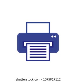 Printer Icon Vector Image White Background Stock Vector (Royalty Free) 2219306195 | Shutterstock