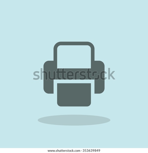 Printer Pictogram Stock Vector (Royalty Free) 353639849 | Shutterstock