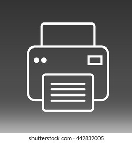 Printer Printing Machine Digital Printer Icon Stock Vector (Royalty ...