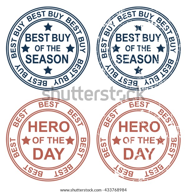 Printing Impression Different Versions Mark Best Stock Vector (Royalty ...