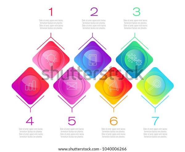 Process Chart Abstract Elements Graph Diagram Stock Vector (Royalty ...
