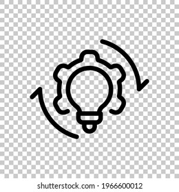 Process Implementation Business Icon Black Editable Stock Vector ...