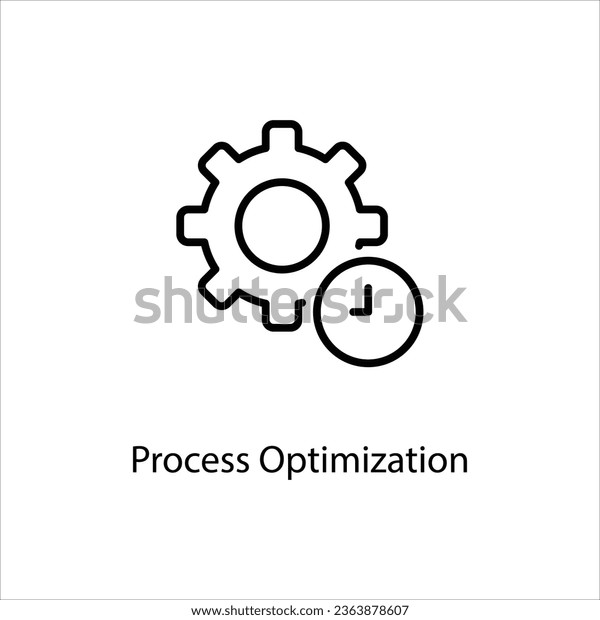 Process Optimization Icon Industry Collection Vector Stock Vector ...