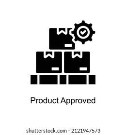 Product Approved Vector Solid Icon Web Stock Vector (Royalty Free ...