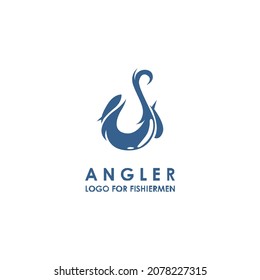 Professional Angler Vector Logo Design Stock Vector (Royalty Free ...