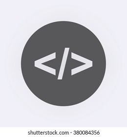 Code Icon Hexa White Background Icon Stock Vector (Royalty Free ...