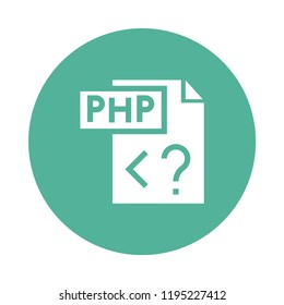 Programming File Color Circle Glyphs Stock Vector (Royalty Free ...