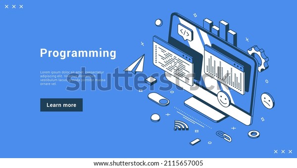 Programming Professional Service Website Software Development Stock ...