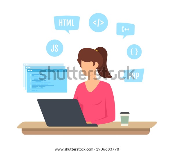8,640 Girl Web Developer Stock Vectors, Images & Vector Art | Shutterstock