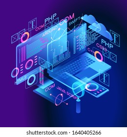Web Development Coding Programming Responsive Layout Stock Illustration 1490541647 | Shutterstock
