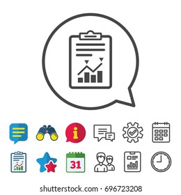 Project Management Icon Report Document Cogwheel Stock Vector (Royalty ...