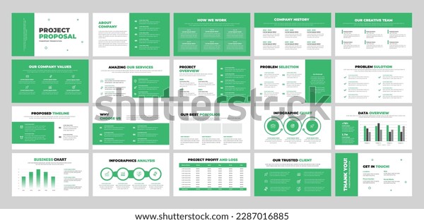Project Proposal Presentation Design Use Creative Stock Vector (Royalty ...