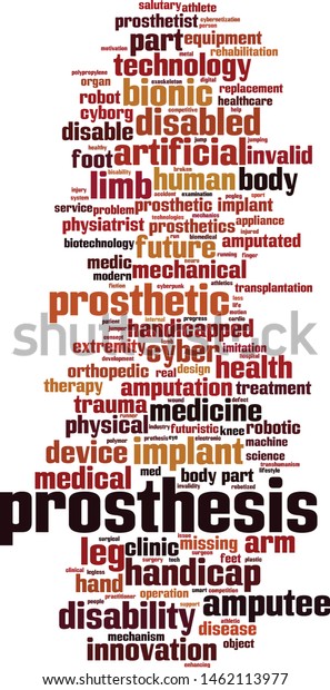 Prosthesis Word Cloud Concept Collage Made Stock Vector (Royalty Free ...