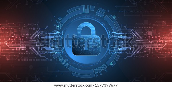 Protection Background Technology Security Encode Decrypt Stock Vector ...
