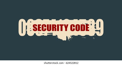 Protection Concept Security Code Numbers Behind: เวกเตอร์สต็อก (ปลอดค่า ...