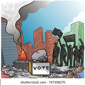 Protest Vote Stock Vector (Royalty Free) 747358270 | Shutterstock