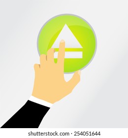 Push Button Input Media Stock Vector (Royalty Free) 254051644 ...