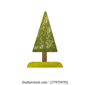 Pyramidal Shape Tree Stock Vector Illustration Stock Vector (Royalty ...