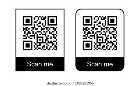 Scan Qr Code Icon Barcode Scanner Stock Vector (Royalty Free ...