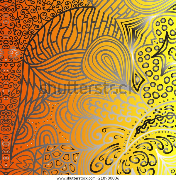 Quadrate Orange Pattern Background Stock Vector (Royalty Free ...