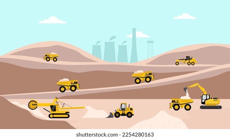 782 Quarry With Sand Background Stock Vectors and Vector Art | Shutterstock