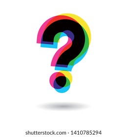 Question Mark Abstract Color Creative Question Stock Vector (Royalty ...