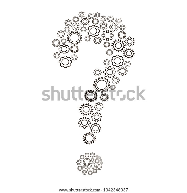Question Mark Gears Stock Vector (Royalty Free) 1342348037 | Shutterstock