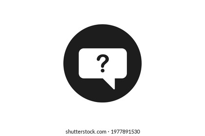 Question Mark Speech Bubble Vector Illustration Stock Vector (Royalty ...