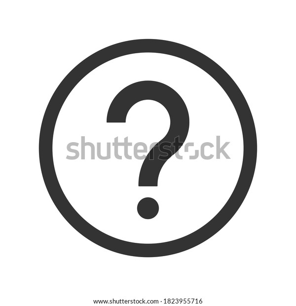 Question Mark Vector Icon Helpdesk Service Stock Vector (Royalty Free ...