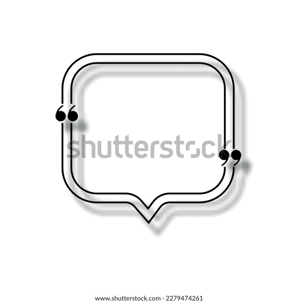 Quote Frames Blank Templates Text Brackets Stock Vector (Royalty Free ...