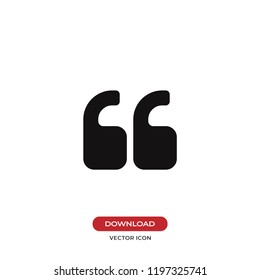 Quote Left Icon Vector Stock Vector (Royalty Free) 1197325741 ...