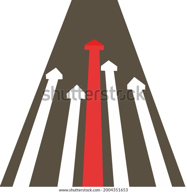 Racing Arrows Pointing Forward Stock Vector (Royalty Free) 2004351653 ...