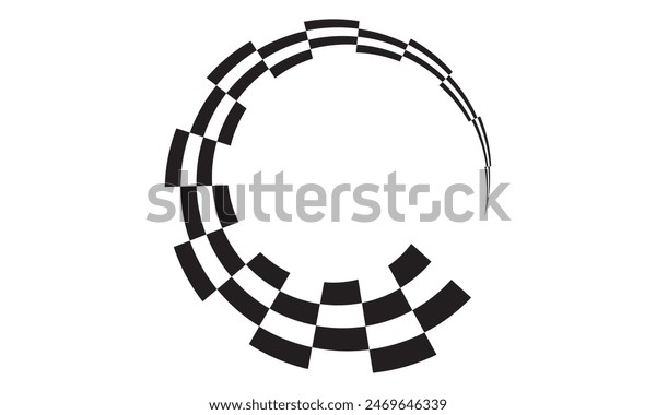 Racing Flag Graphic Design Element Template Stock Vector (Royalty Free ...