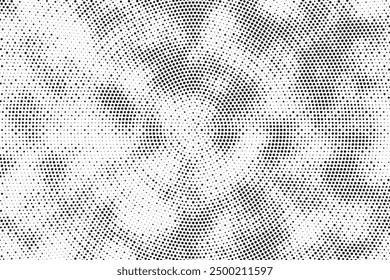 Radial Halftone Gradient Background Dotted Concentric Stock Vector ...