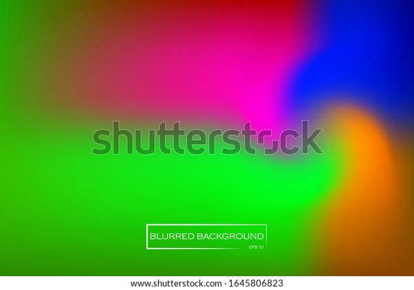 Rainbow Blur Background Vector Design Eps Stock Vector (Royalty Free ...